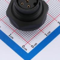 China Waterproof plastic connector CAZN E10B-S5-PWF solder wiring female pin board-mounted socket snap-fit type for sale