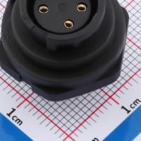 China Plastic waterproof connector CAZN E10B-S4-PWB with panel mount socket and snap fit connection method for sale