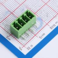China Single row plug in terminal block with 3.50mm pitch chxunda XD15EDGRC-3.5-4P-V rated 300V 8A current for sale