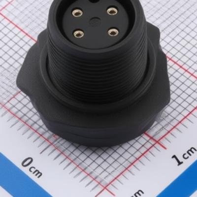 China Plastic Waterproof Connector CAZN E10T-S4-PWF Rear Mount Socket with Wide Operating Temperature Range for sale