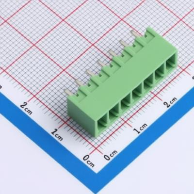 China Electrical Terminal Block Rated 300V 8A chxunda XD15EDGVC-3.81-7P-V Single Row Pluggable 3.81mm Pitch for sale