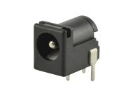 China Standard CUI PJ-102A DC power jack featuring 2.0 mm center pin 2.5 amp rating and through hole mount for sale
