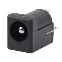 China Durable vertical orientation DC power jack rated 5 amp 24 volt CUI PJ-044BH with 25 mm center pin for sale