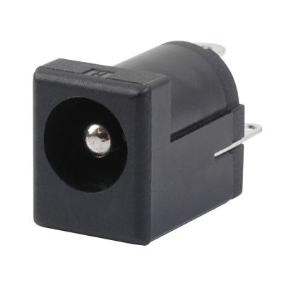 China Durable vertical orientation DC power jack rated 5 amp 24 volt CUI PJ-044BH with 25 mm center pin for sale