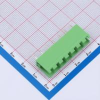China 5.08mm pitch plug in terminal block single row chxunda XD2EDGV 5.08 7P V with PA66 plastic and brass pins for sale