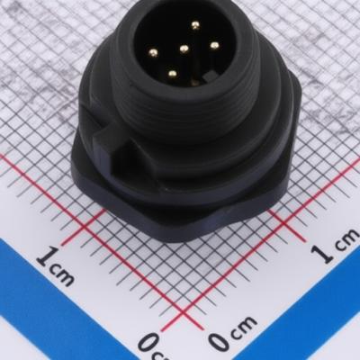 China Panel mount plastic waterproof connector with pin contacts solder connection CAZN E7T-P5-PWB IP67 IP68 rated for sale