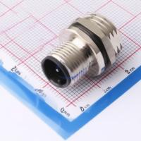 China Solder Connection Panel Front Mount Connector CAZN M12-P4A-GWBM16 European Standard M12 Series for sale