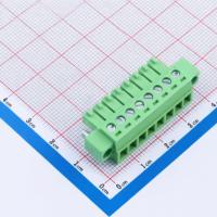 China Single row pluggable terminal block chxunda XD15EDGKM-3.81-8P-V screw terminals rated 300V 8A 3.81mm pitch for sale