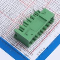 China Plug in terminal block single row 2 pin 254mm pitch chxunda XD2EDGVC 254 7P V with PA66 UL94V0 body for sale