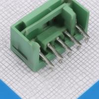China terminal block 2 pin 254mm pitch single row chxunda XD2EDGRC 254 5P V with PA66 UL94V0 plastic body for sale