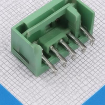 China terminal block 2 pin 254mm pitch single row chxunda XD2EDGRC 254 5P V with PA66 UL94V0 plastic body for sale