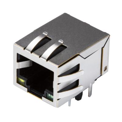 China Shielded 8P10C RJ45 Modular Jack CUI CRJ013-ML1-TH for 10 100 1000 BaseT Ethernet Networking Equipment for sale
