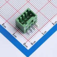 China pluggable terminal block 2 pin 2.54mm pitch chxunda XD2EDGRC-2.54-4P-V with brass nickel plated pins for sale