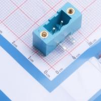 China Industrial terminal block featuring 5.08 mm pitch and horizontal design CUI TBP01R1W-508-02BE with UL CE safety approvals for sale