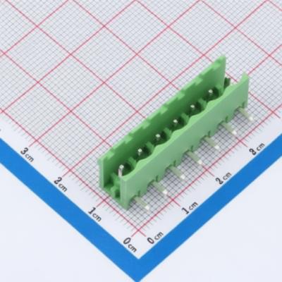 China Chxunda XD2EDGR 5.08 7P V electrical plug in terminal block single row 5.08mm pitch rated 300V 15A for sale