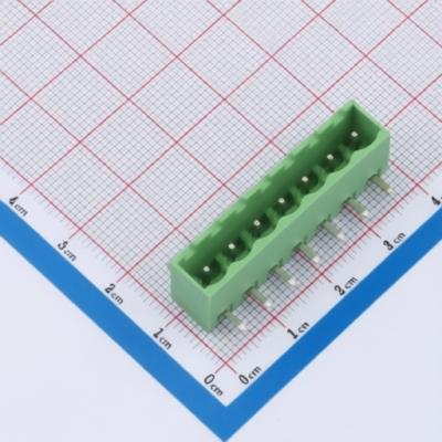 China Electrical Terminal Block 5.08mm Pitch 7P chxunda XD2EDGRC-5.08-7P-V Plastic Body Nickel Plated Pins for sale
