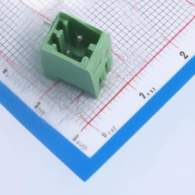 China pluggable terminal block 2 pin chxunda XD2EDGRC-2.54-2P-V 2.54mm pitch with nickel plated brass pins for sale