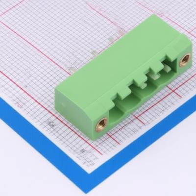 China 5.08mm pitch single row pluggable terminal block chxunda XD2EDGVM-5.08-4P-V with PA66 UL94V0 housing for sale