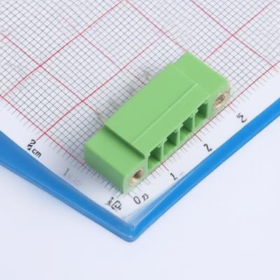 China pluggable terminal block chxunda XD15EDGVM-3.81-4P-V 3.81mm pitch rated 300V 8A with PA66 UL94V-0 green plastic body for sale