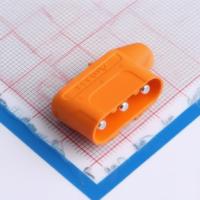 China Orange plastic housing vertical board mount connector three pin Changzhou Amass Elec LCC30PB-M for lithium battery and motor for sale