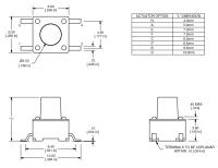 China Electronic Tact Switch E-Switch TL3301SPF160RGTAPE with 100000 Electrical Life and RoHS Certification for sale