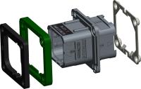China Connector EATON 8MQ2S1M7N0G0 featuring composite nickel plated shell and corrosion resistant design for sale