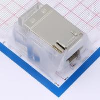 China RJ45 2x1 Connector CND-tek T21083ML6B Featuring Phosphor Bronze Terminals and Integrated Magnetics for sale