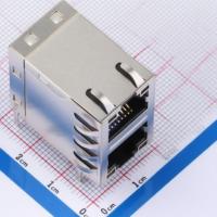 China RJ45 2X1 1000BASE-T Connector CND-tek T21042ML6G Featuring Gold Plated Contacts and High Durability for sale