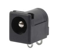 China High reliability dc power jack with 2.0 mm center pin and 5 amp rating right angle mount CUI PJ-037AH for sale