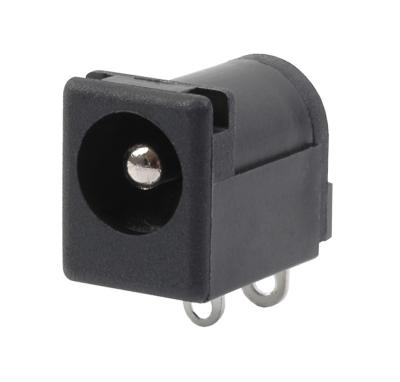 China High reliability dc power jack with 2.0 mm center pin and 5 amp rating right angle mount CUI PJ-037AH for sale