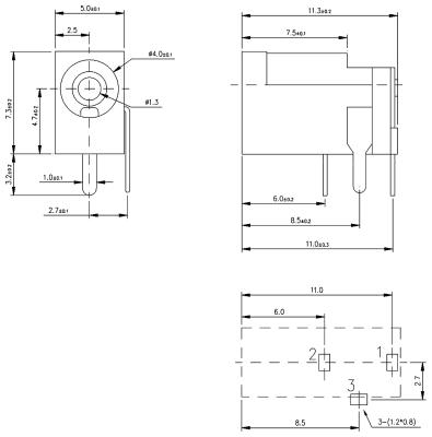 China Right Angle Through Hole DC Power Jack CUI PJ-031DH with 13 Millimeter Center Pin and 35 Amp Rating for sale