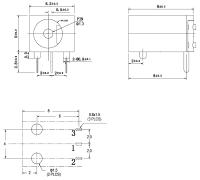 China Low profile right angle DC power jack CUI PJ-036DH with 13 mm center pin and through hole mounting for sale