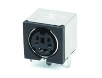 China CUI MD-40SM Series Mini DIN Connector Featuring Right Angle PCB Mount and Side Shielding for Connections for sale