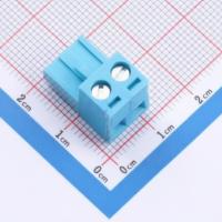 China CUI TBP01P1-508-02BE terminal block featuring zinc wire screws and flame retardant housing for wiring for sale