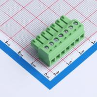 China 3.81mm pitch terminal block single row pluggable closed chxunda XD15EDGK-3.81-7P-V rated voltage 300V current 8A for sale