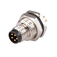 China Industrial M8 Connector Panel Mount CUI CDM806-05B-MP-F011-67 with IP67 Protection and Compliance to IEC61076-2-104 for sale
