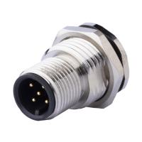 China Durable Industrial M12 Male Panel Mount Connector CUI CDM1211-12A-MT-F9-67 Series with IP67 Protection for sale