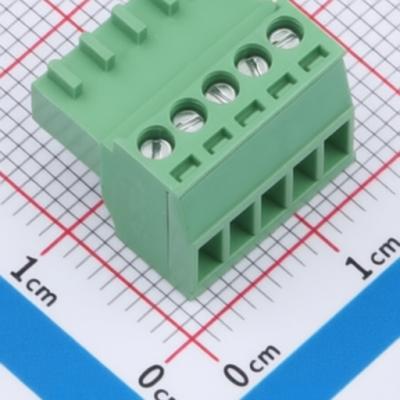 China 2.54mm pitch pluggable terminal block chxunda XD2EDGK-2.54-5P-V single row enclosed type with 5 pins for sale