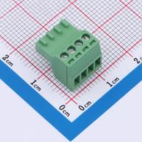 China Single row pluggable terminal block chxunda XD2EDGK-2.54-4P-V with PA66 plastic body and steel screws for sale
