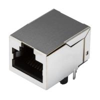 China Network Connectivity Component CUI CRJ002-ML1-TH Modular Jack with Shield and LED Indicators for sale