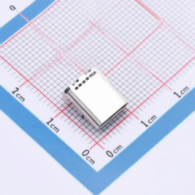 China FG FG ST C 1030022 16P L10 0 USB Type C SMT receptacle with LCP black housing and nickel plated shell for sale
