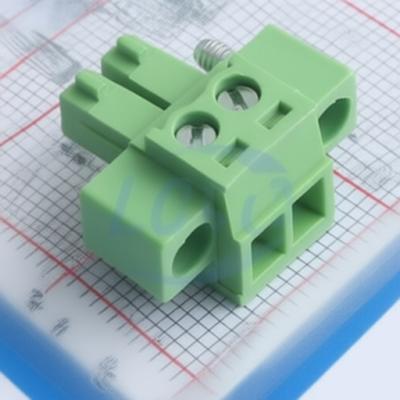 China Single row screw terminal block chxunda XD15EDGKM-3.81-2P-V pluggable 3.81mm pitch rated voltage 300V for sale