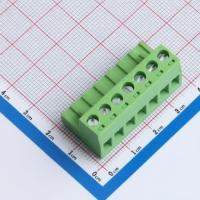 China 5.08mm pitch single row terminal block chxunda XD2EDGK-5.08-7P-V pluggable rated 300V voltage 15A current for wiring for sale