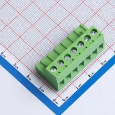 China 5.08mm pitch single row terminal block chxunda XD2EDGK-5.08-7P-V pluggable rated 300V voltage 15A current for wiring for sale