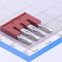 China Pluggable Jumper Component Dinkle DSD01-2.504N Red Flame Retardant for DIN Rail Terminal Block Connections for sale