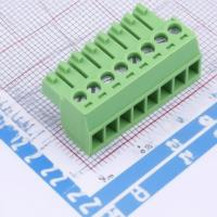 China Pluggable Terminal Block 3.50mm Pitch Female Socket Rated 300V 8A chxunda XD15EDGK-3.5-8P-V Electrical Connector for sale