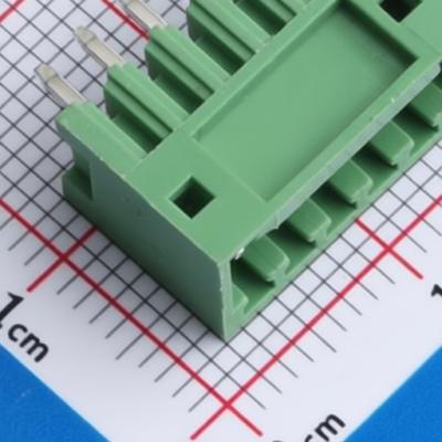 China Wire connection terminal block plug in type chxunda XD2EDGVC 2.54 6P V with PA66 UL94V 0 and brass pins for sale