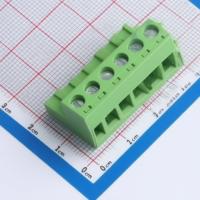 China Single row pluggable terminal block chxunda XD2EDGK-5.08-6P-V with 5.08mm pitch and screw terminals for sale