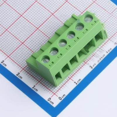 China Single row pluggable terminal block chxunda XD2EDGK-5.08-6P-V with 5.08mm pitch and screw terminals for sale