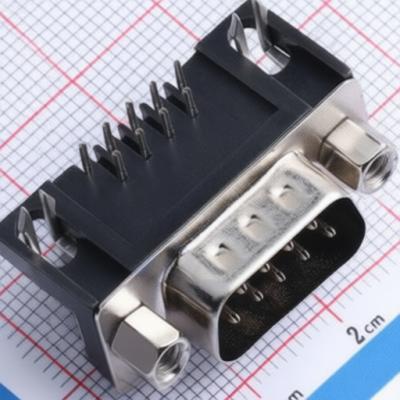 China USB connector series Hanbo Electronic DS09MW2A00B1A with 9 pin configuration and flame retardant plastic material for sale